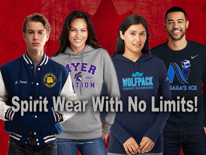 Your Vision-Your Way. Custom spirit wear for Schools, Teams & Business